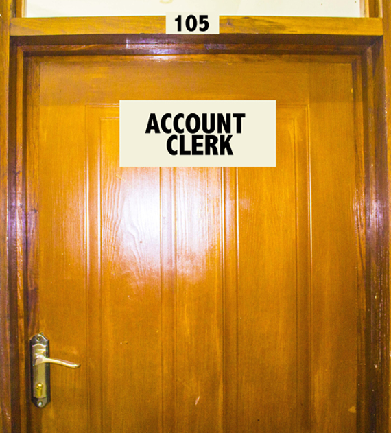 ACCOUNTS DEPARTMENT